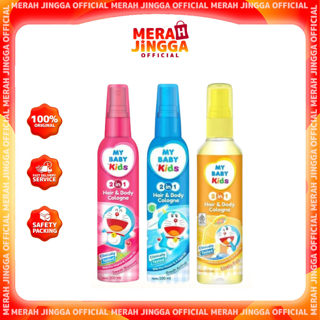 Jual My Baby Kids Hair & Body Cologne 100ml - Minyak Wangi | Merah ...