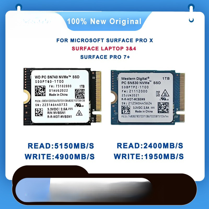 Jual Western gital WD SN740 SN530 M2 2230 SSD 1TB 2TB 512GB NVMe PCIe Gen4 x4 for Microsoft ...