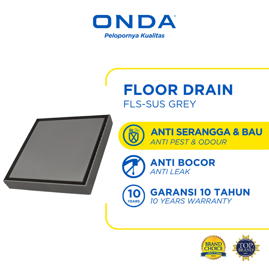 Jual ONDA Floor Drainer / Saringan Air Lantai Anti Mampet Strainer ...