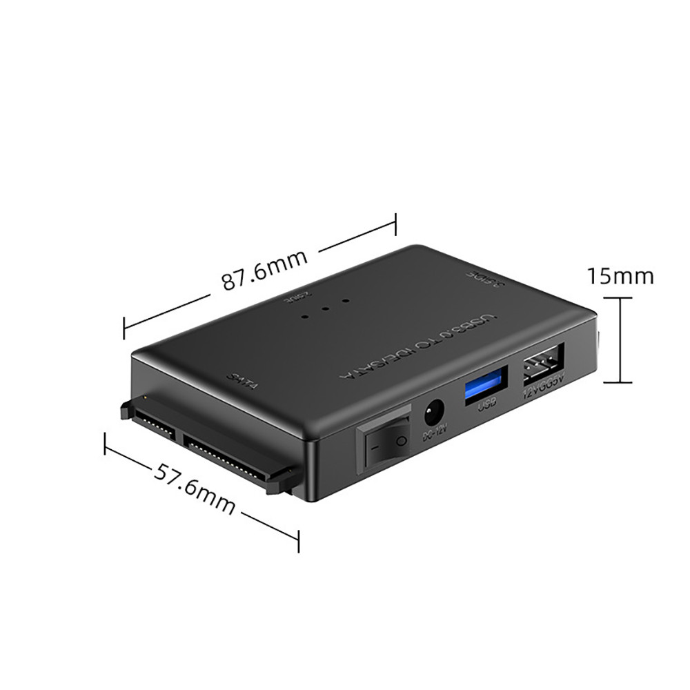 Jual 3-in-1 External Hard Drives Reader USB 3.0 to SATA/IDE Adapter for ...