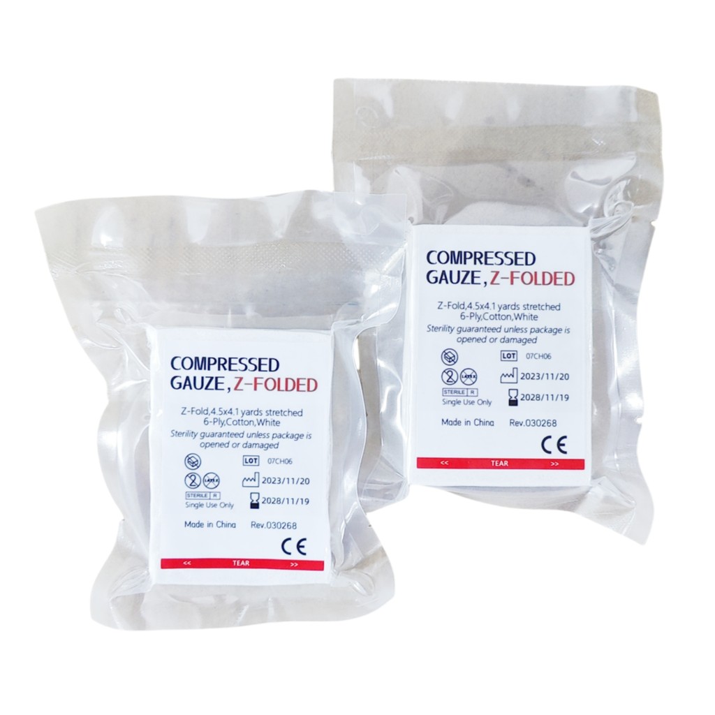 Jual 1Pc Compression Curve Gauze Z-Folded Bandage Block Rescue Vacuum ...