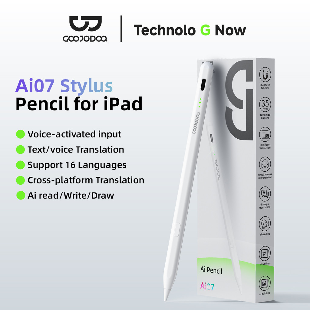 Jual GOOJODOQ Ai07 Stylus Pen For Apple Pencil Ai Read/Write/Draw Tilt ...