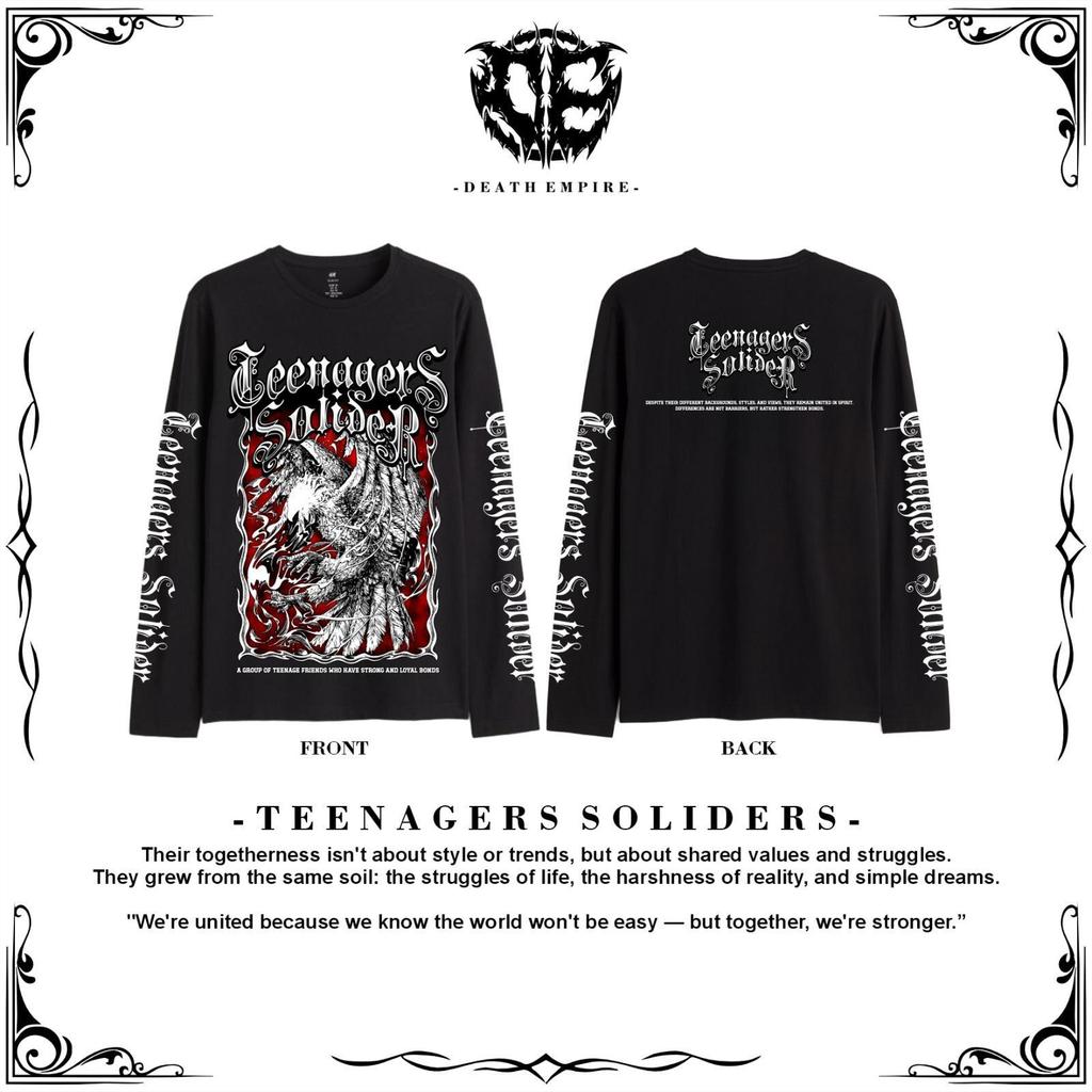 Jual Kaos Longsleeve Netral Tenagers Soliders Model Lengan Panjang ...