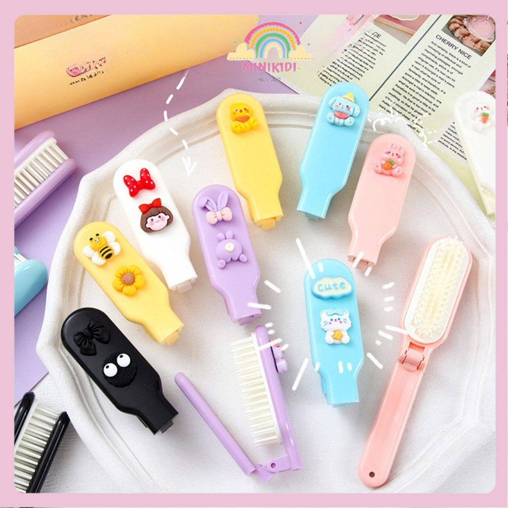 Jual MINIKIDI (SSR02) Sisir Anak Lipat Portable / Sisir Lipat Panjang ...