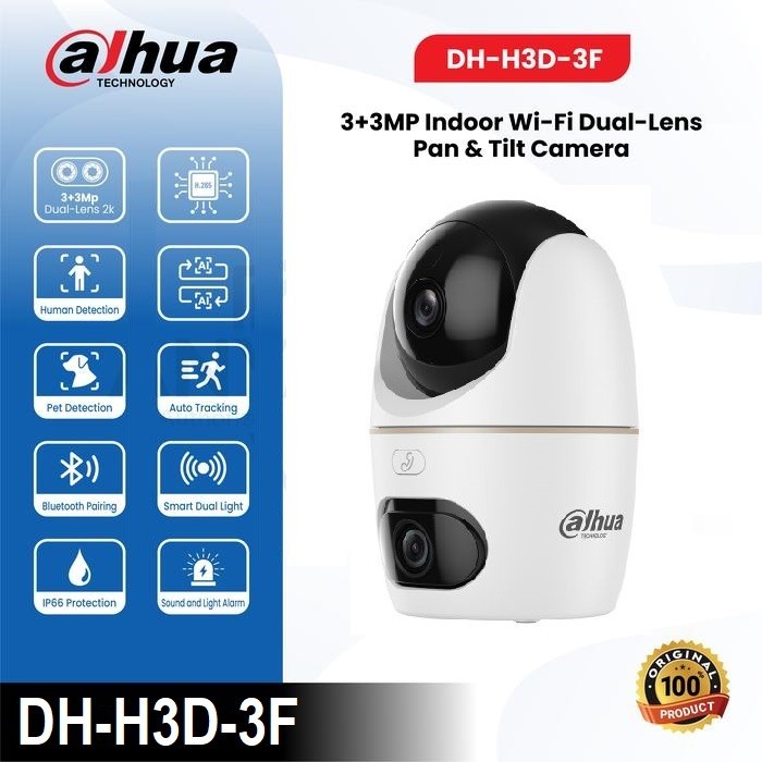 Jual Dahua DH-H3D-3F 3+3MP CCTV Smart IP Camera Wireless Kamera WiFi ...