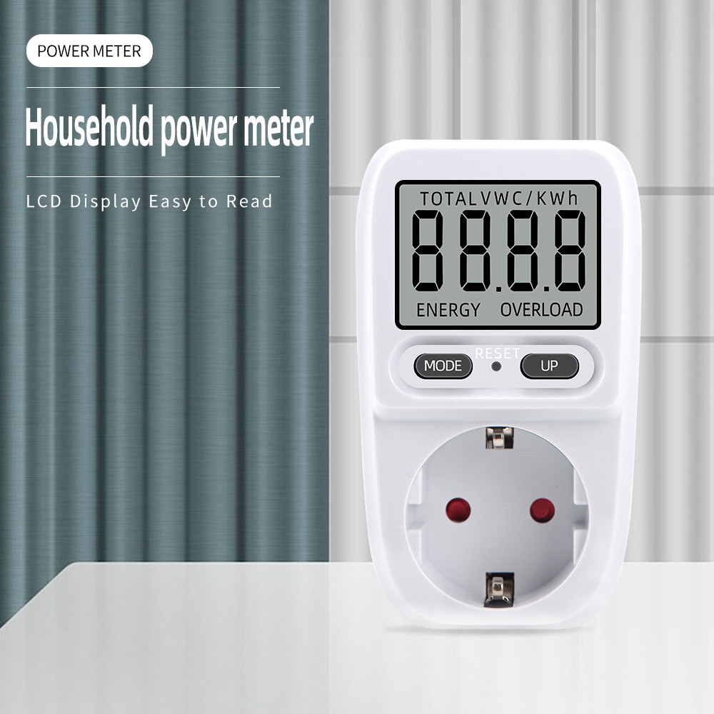 Jual Electricity Power Meter Wattmeter LCD Energy Meter Billing Socket ...