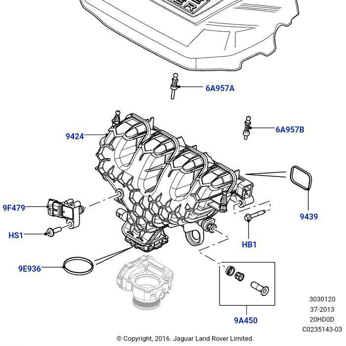 Jual SENSOR MAP MANIFOLD AIR PRESSURE RANGE ROVER EVOQUE , FREELANDER 2 ...