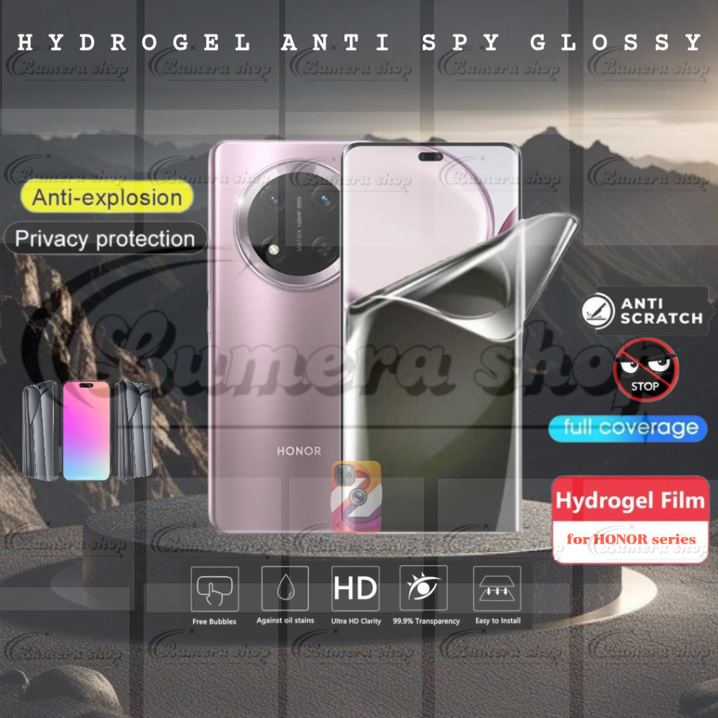 Jual COD Anti gores jelly Hydrogel spy privacy glossy HONOR X9 5G X9A ...