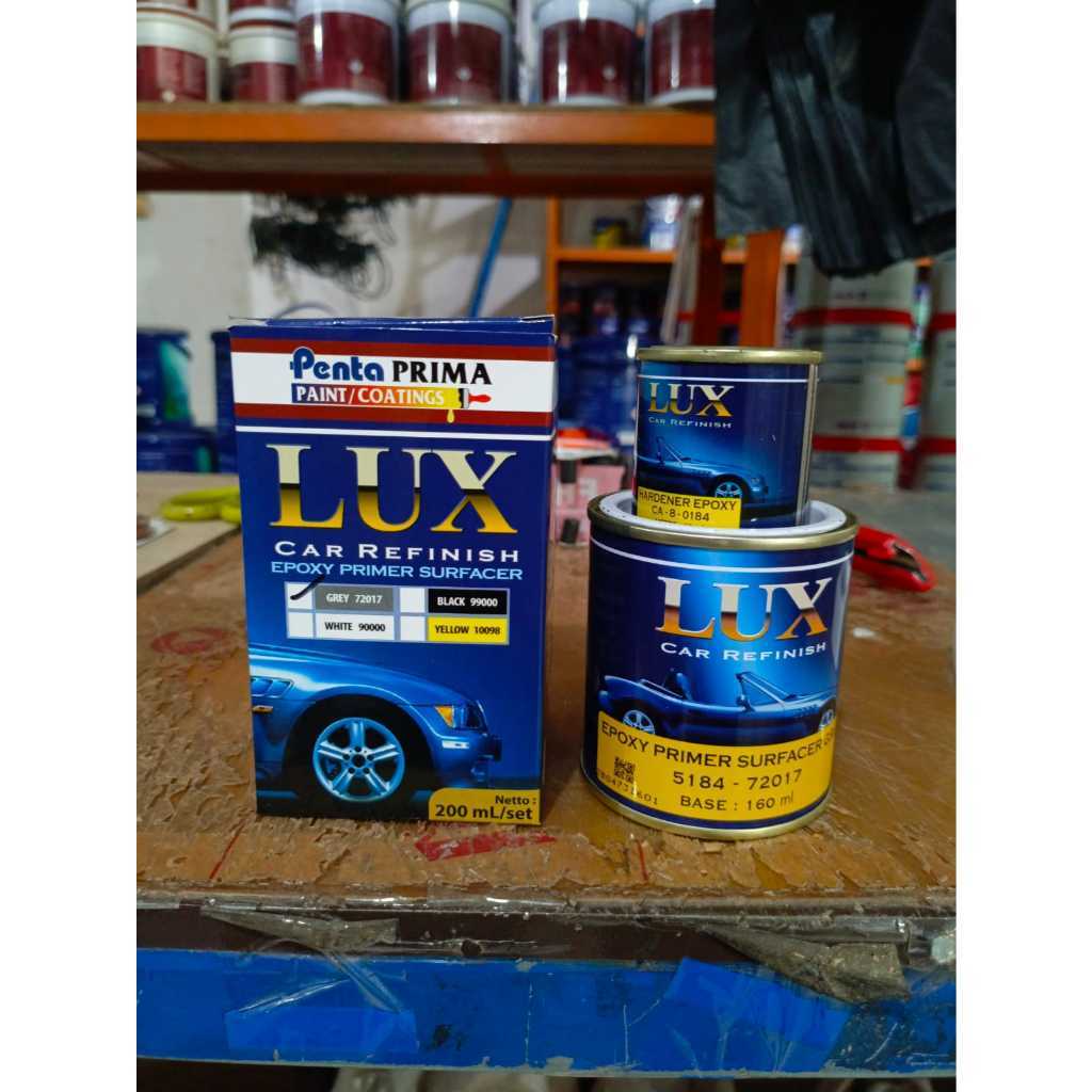 Jual Lux Epoxy Primer Surfacener grey 200ml | Shopee Indonesia