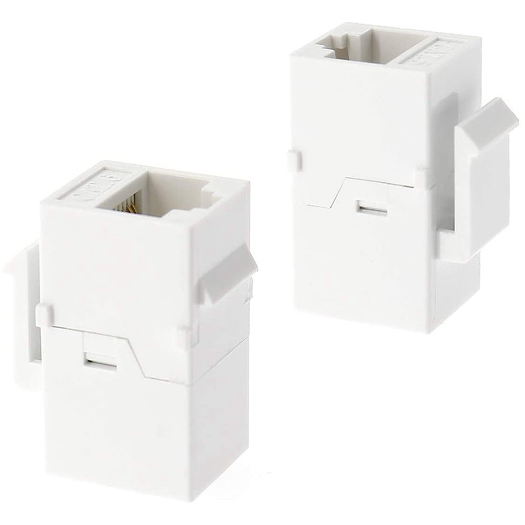 Jual Ethernet Keystone Coupler, 40Pack Cat6 RJ45 Keystone Jack Inline ...