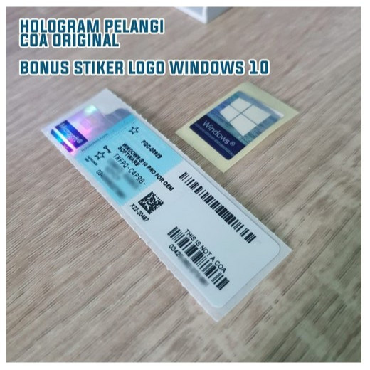 Jual Stiker COA Windows 10 Pro Original Hologram | Shopee Indonesia