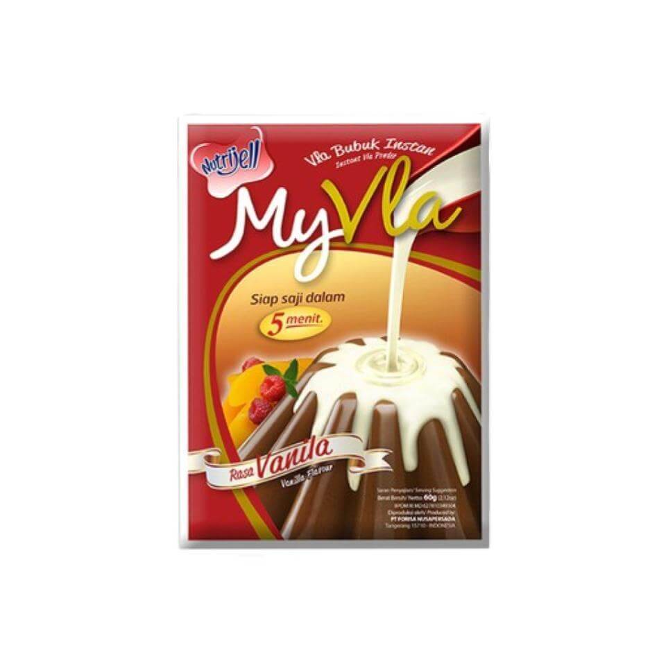 Jual Nutrijell Vla Pudding Vanilla 60 gr | Shopee Indonesia