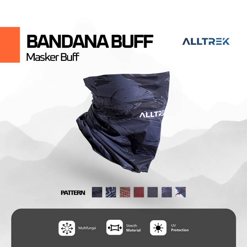 Jual ALLTREK Masker Gunung Baff Bandana Hiking Outdoor Multipurpose ...