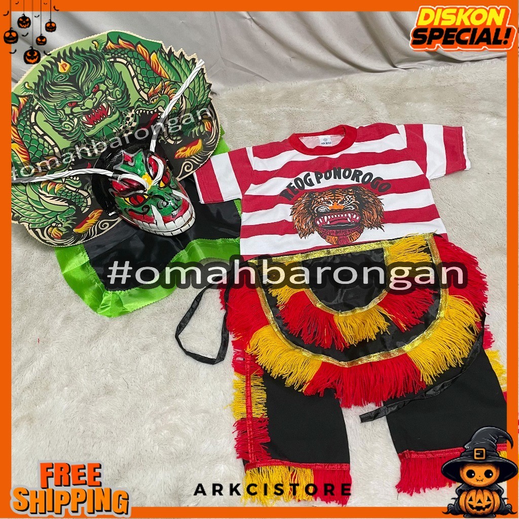 Jual AR Barongan Devil Tanggung Dan Setelan Baju Reog Dengan Embong ...