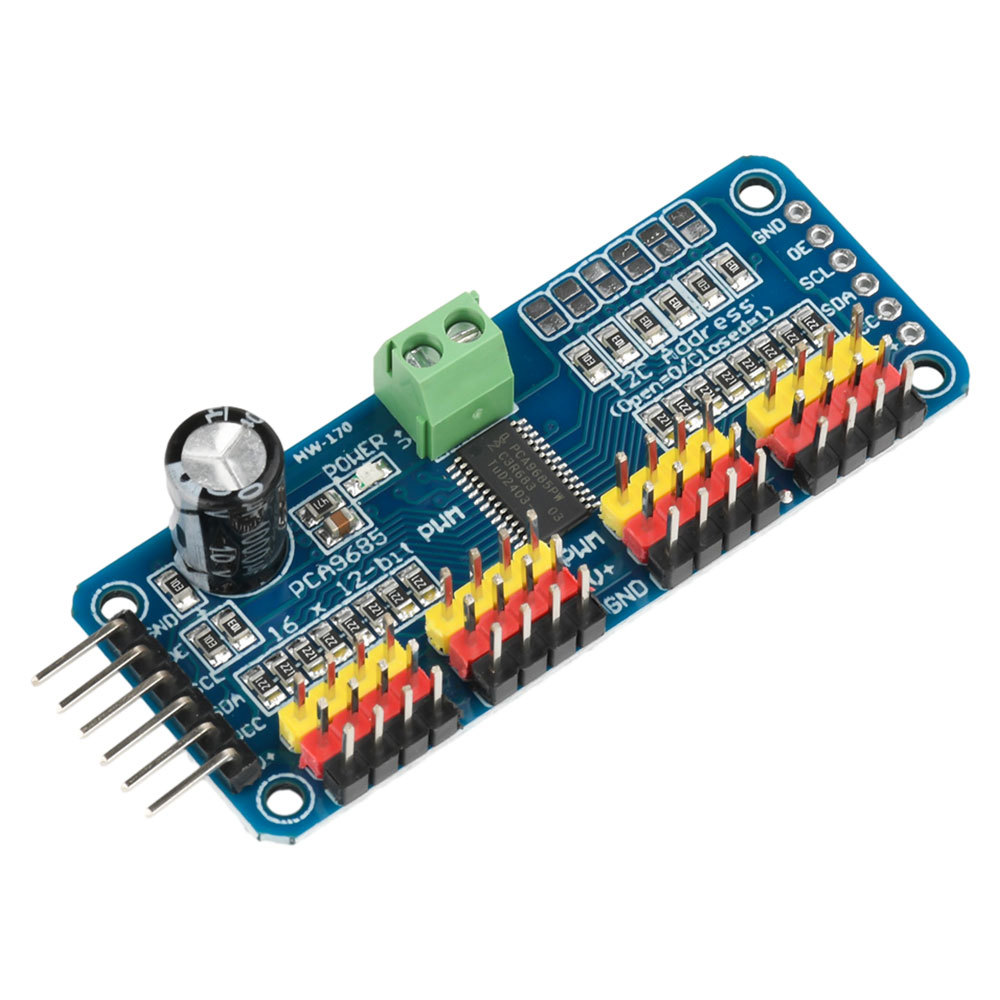 Jual PCA9685PW 16 annel 12-Bit PWM Servo Shield Driver I2C Interface ...