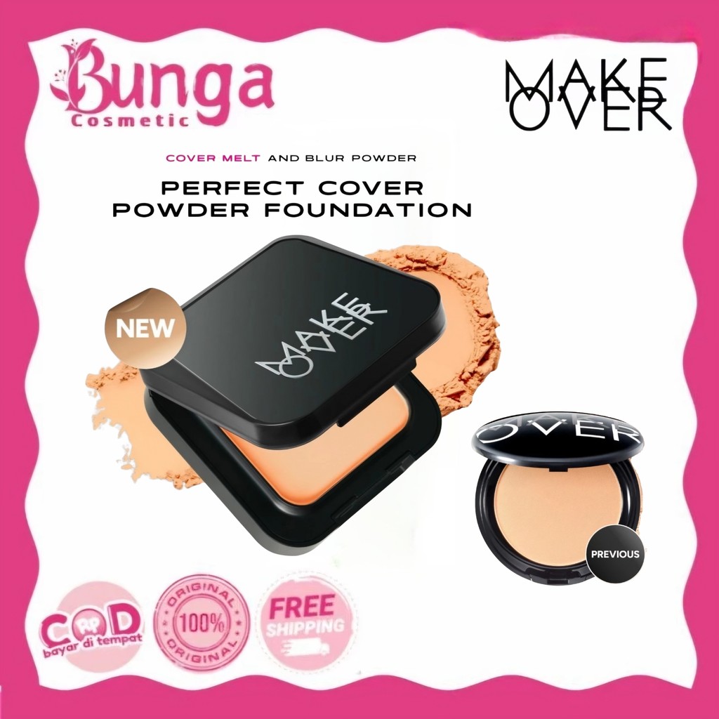 Jual MAKE OVER Perfect Cover Powder Foundation - TWC Two Way Cake Cover ...