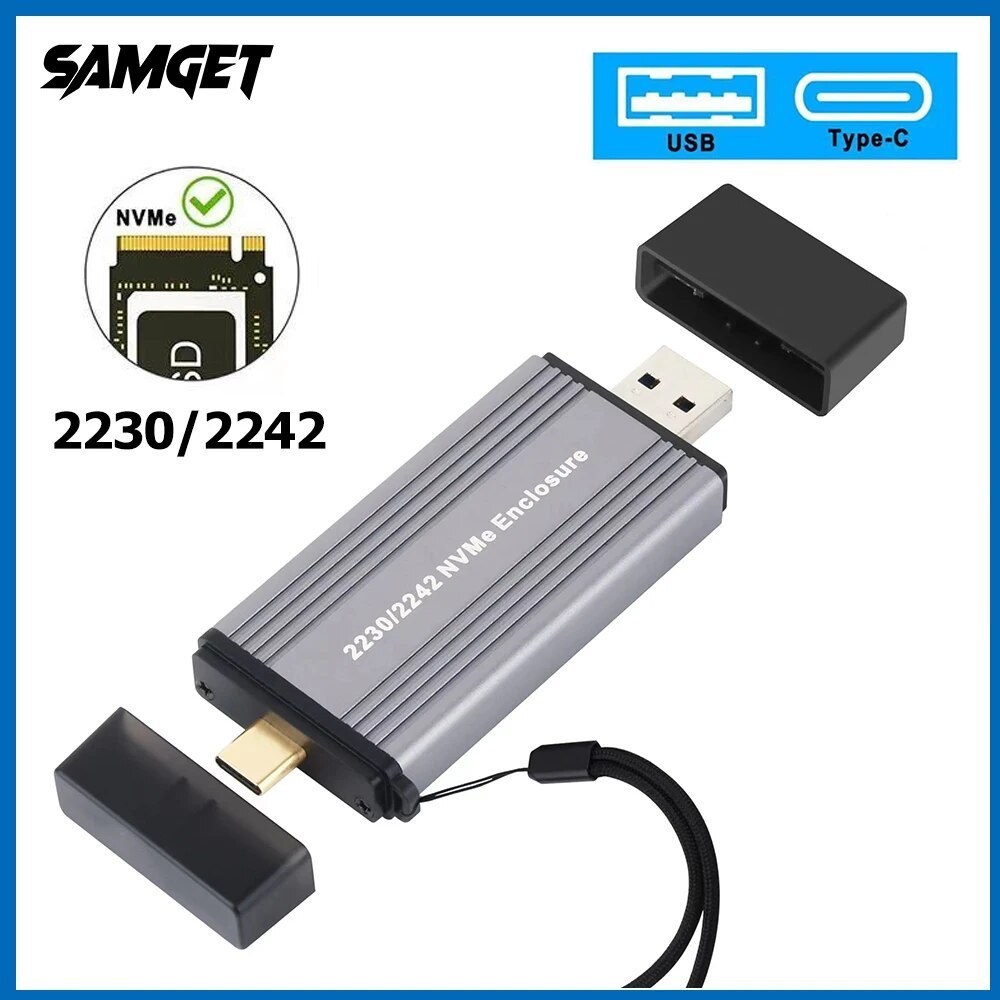 Jual SAMGET M2 NVMe Case Enclosure USB31 Gen2 10Gbps Aluminum Case Type ...