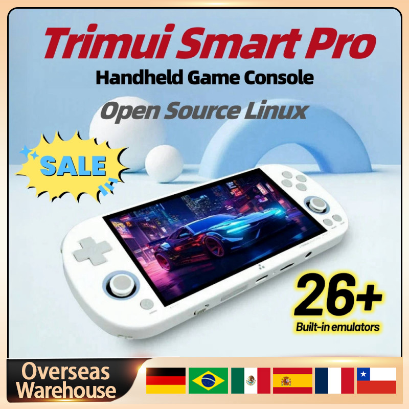 Jual Trimui Smart Pro Handheld Game Console 4.96'' IPS Screen Joystick ...