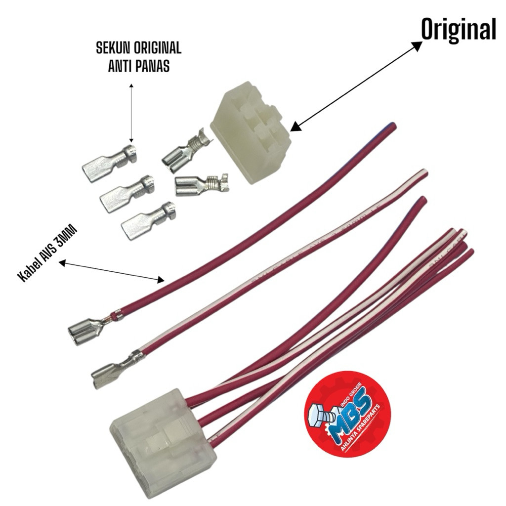 Jual dns1 SOKET REGULATOR KIPROK SKUN ANTI PANAS KANEL AVIS 3MM NINJA ...