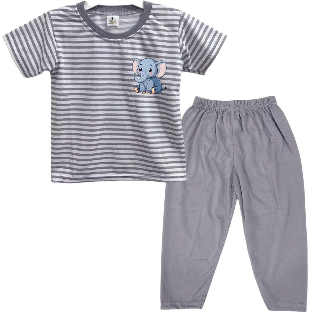Jual YEYA - SETELAN CP SALUR ANAK DTF/PRINT L0G0 GAJAH/ANIMAL BAHAN ...
