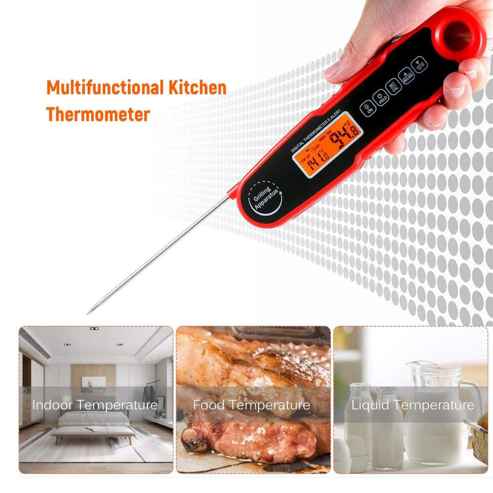 Jual IPX4 Waterproof Handheld Foldable Kitchen Food Cooking BBQ Meat ...
