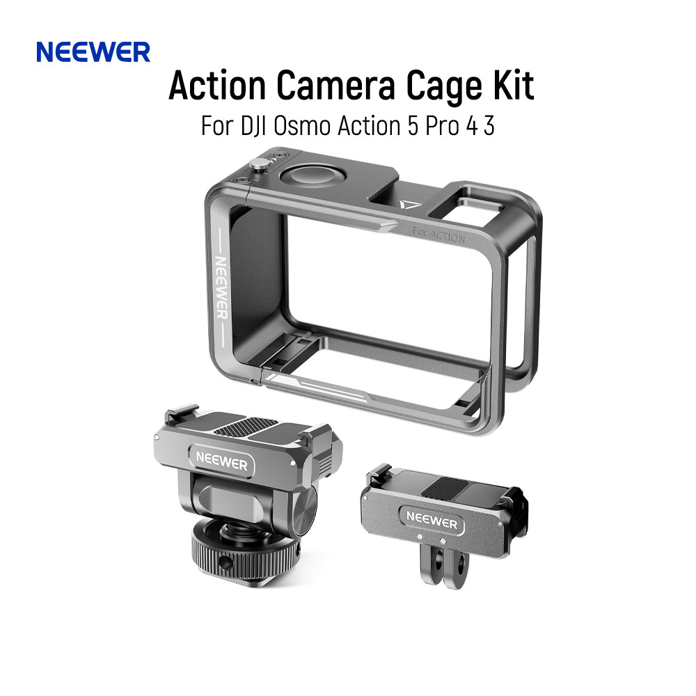 Jual NEEWER Action Camera Cage Kit Compatible with DJI Osmo Action 5 ...