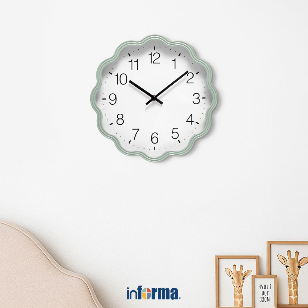 Jual Informa 30 cm Jam Dinding L28 - Hijau Wall Clock Jam Tembok ...