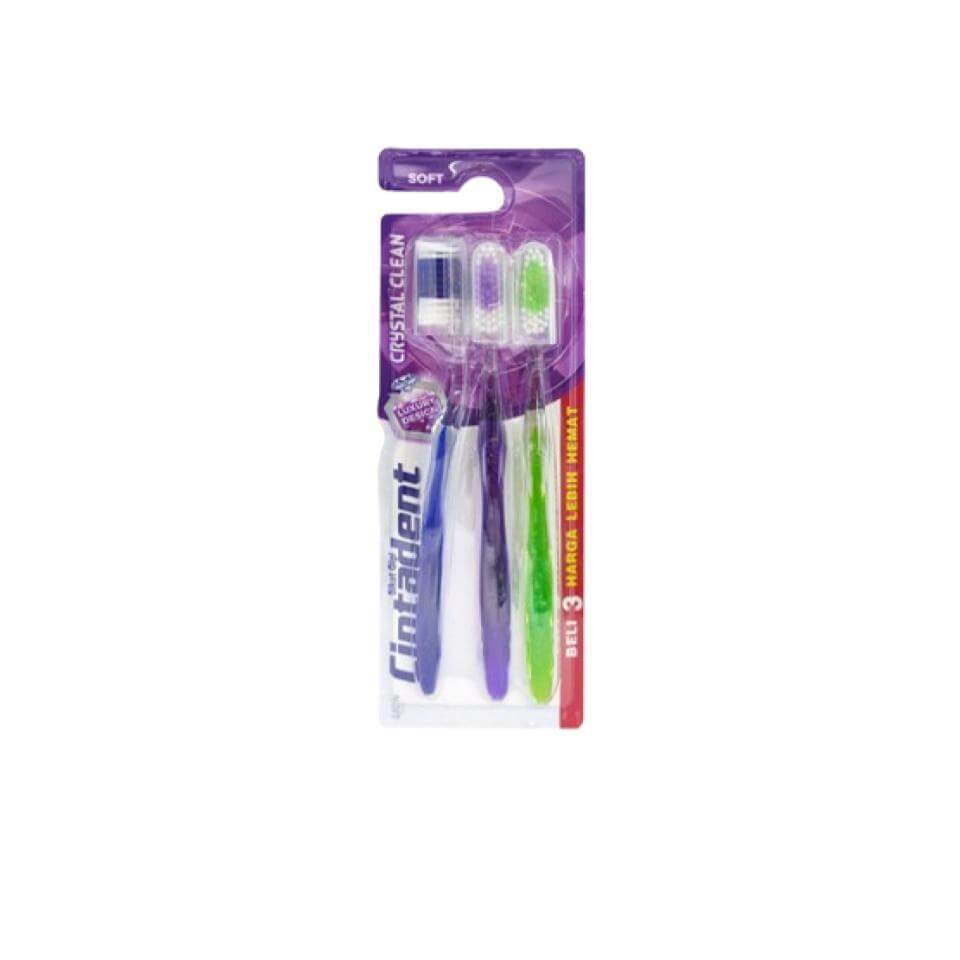 Jual Ciptadent Sikat Gigi Crystal Clean Soft 3 pcs | Shopee Indonesia