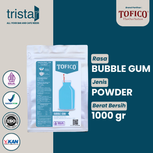 Jual Tofico Powder Bubble Gum 1kg - Bubuk Minuman Rasa Bubble Gum ...