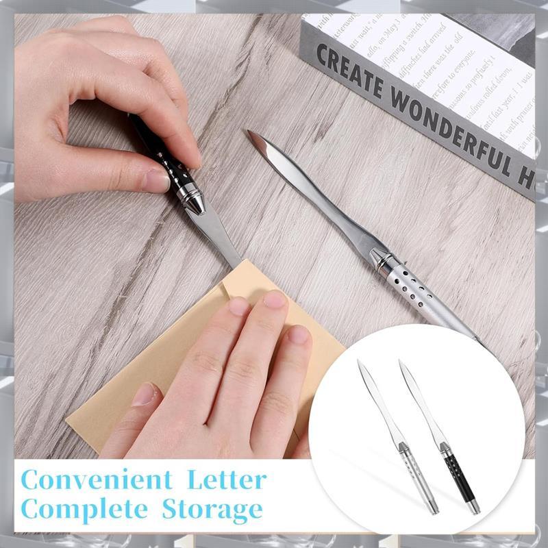 Jual Hot SellingErgonomic Metal Letter Openers, 2Pack Envelope Slitter ...