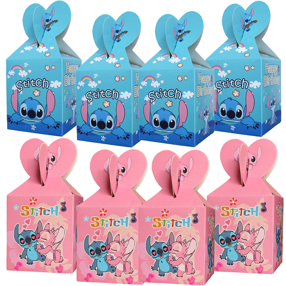Jual 6/24pcs Lilo Stitch Candy Popcorn Boxes Chocolate Snacks Boxes ...