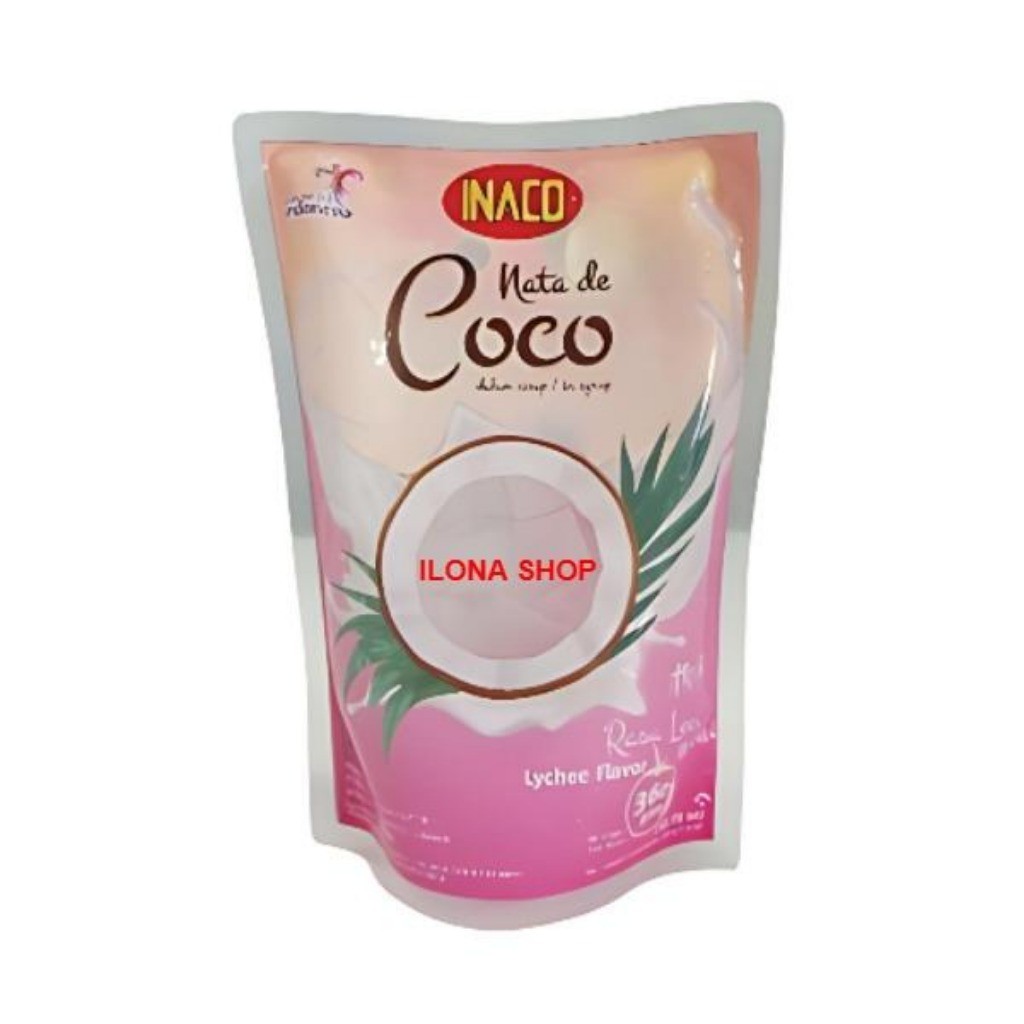 Jual INACO NATA DECOCO LYCHEE 360 GR / NATA DE COCO LECI 360GR | Shopee ...