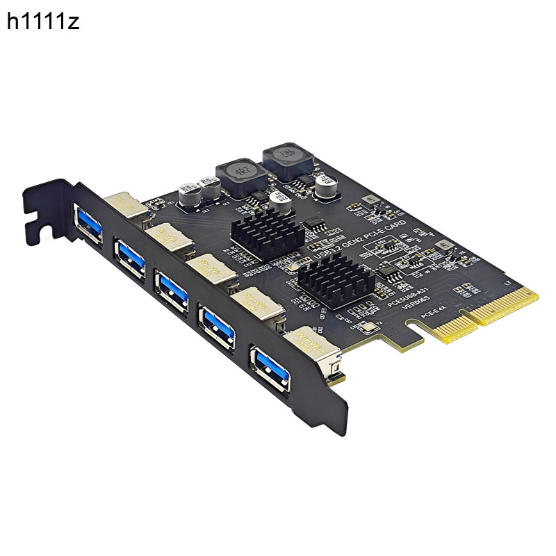 Jual PCIE USB Expansion Card 5 Ports USB31 PCI Express X4 Add On Cards ...