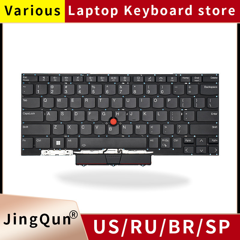 Jual Replacement US/RU Russian Laptop Keyboard For Lenovo ThinkPad ...