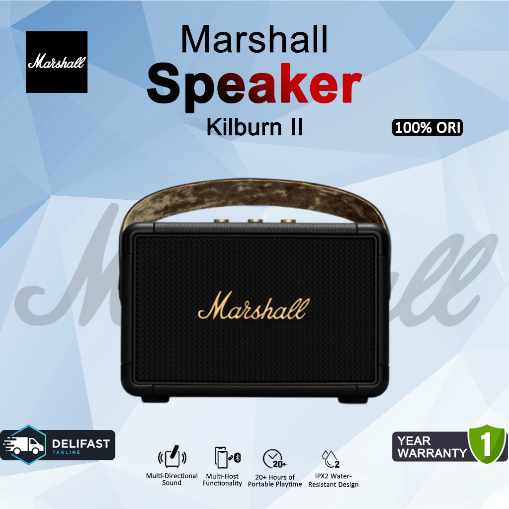 Jual Original Marshall Kilburn II Bluetooth Speaker Portable Wireless ...