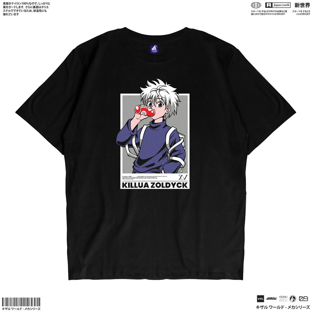 Jual COD KIZARU Kaos Anime Hunter X Hunter KILLUA DRINKING 3D | Shopee ...