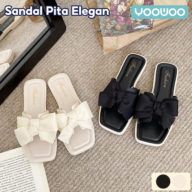 Jual YooWoo sandal korea / sandal wedges baru /Sandal Wanita /Fashion ...