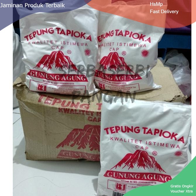 Jual tepung sagu 500gram cap gunung agung / tapioka [SATUAN] | Shopee ...