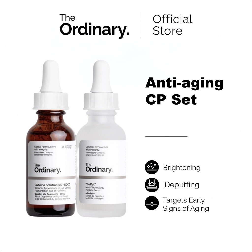 Jual The Ordinary Anti-aging CP Set - Caffeine Solution 5% + EGCG ...