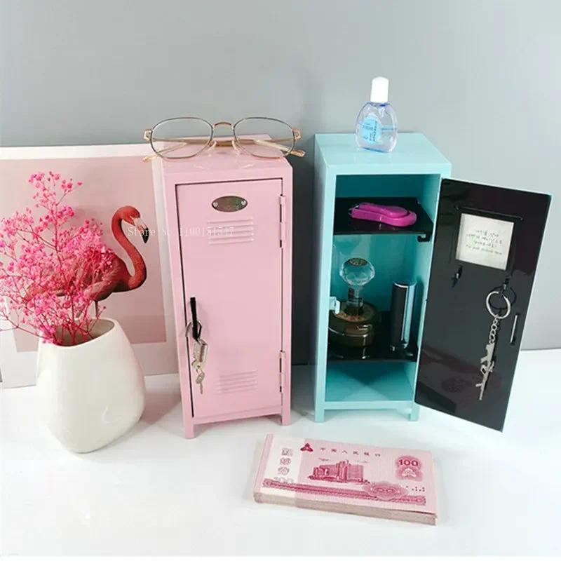Jual Iron Storage Box Dormitory Storage Cosmetics Paper Money Keys Bank ...
