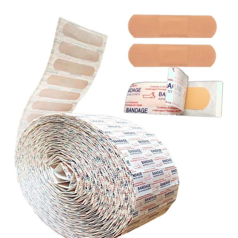 Jual 50pcs/set PE Band Aid Waterproof Breathable Wound Plaster First ...