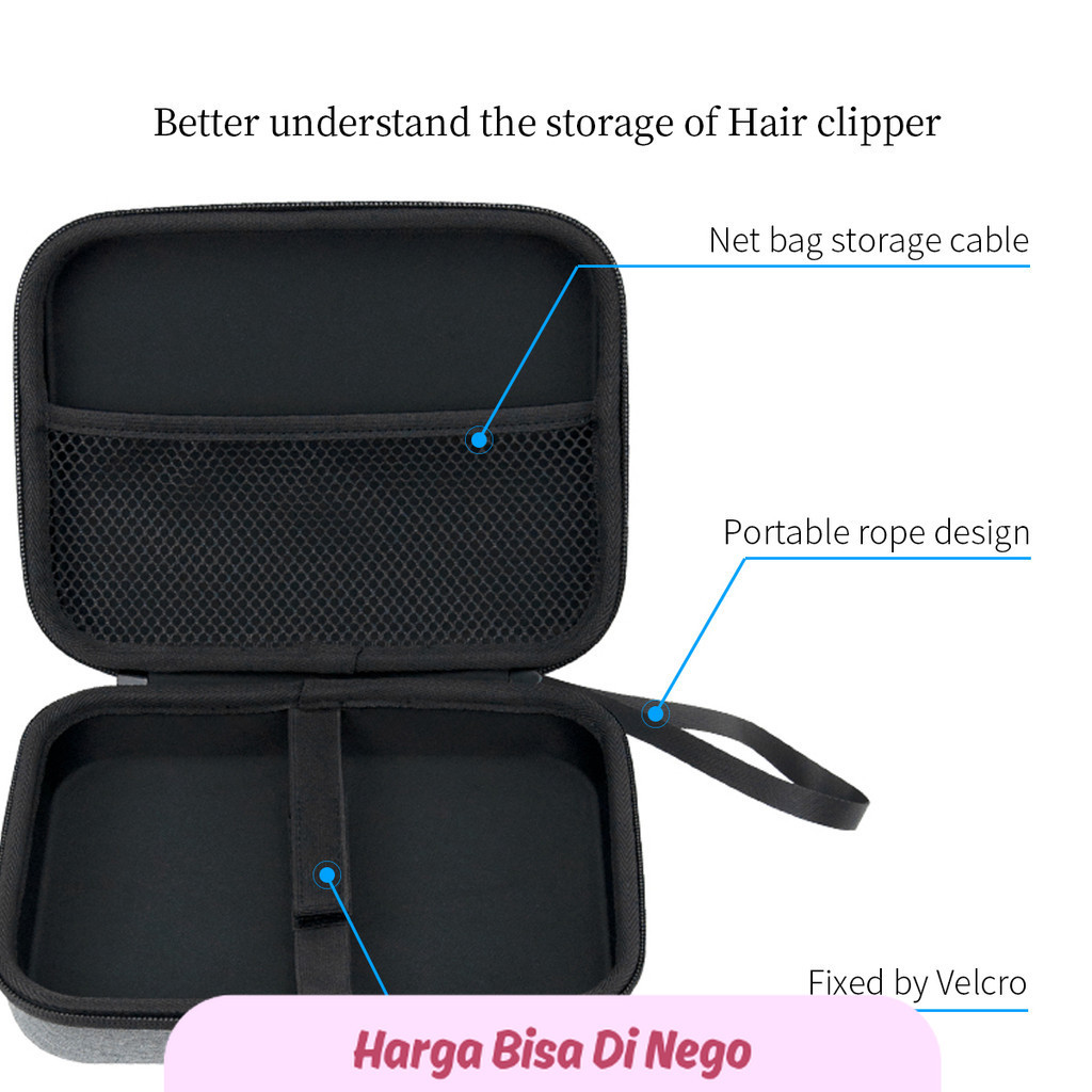 Jual TTS Hard EVA Storage Bags for Mijia Electric Hair Clipper Case ...