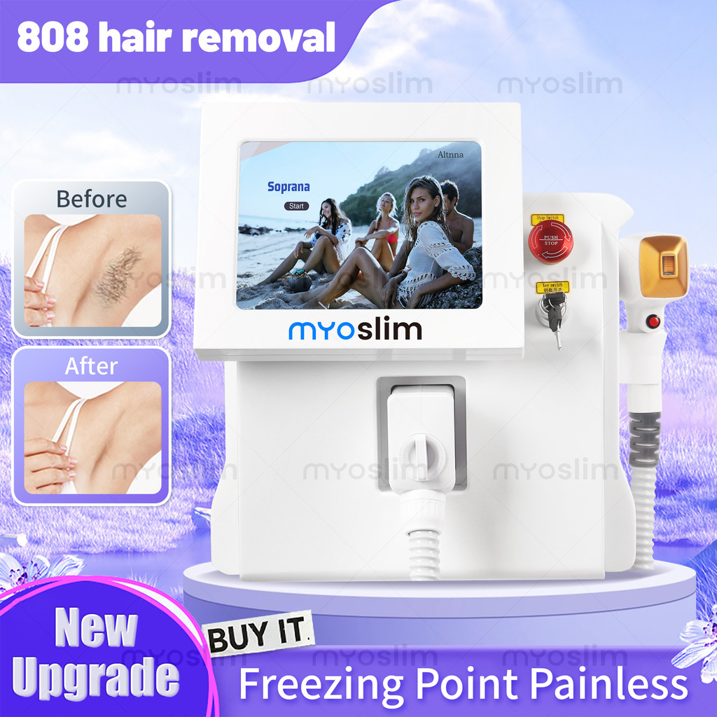 Jual 808nm Ice Alexandrite Laser Hair Removal ode Epilator 4000W Face ...