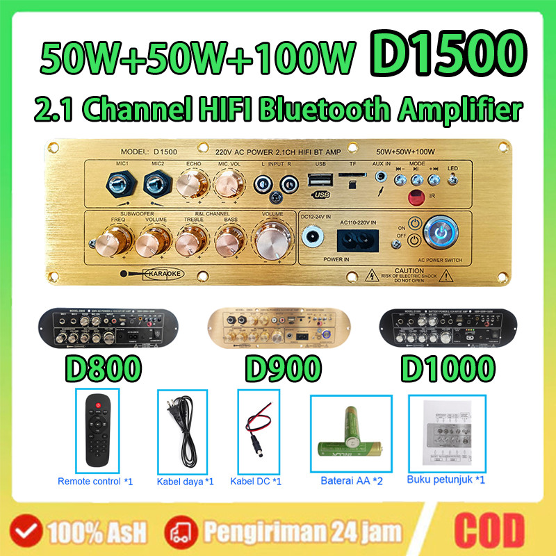 Jual /Stok Tersedia COD/ D1500/D1000/D900/D800 2.1-Channel Bluetooth 5. ...