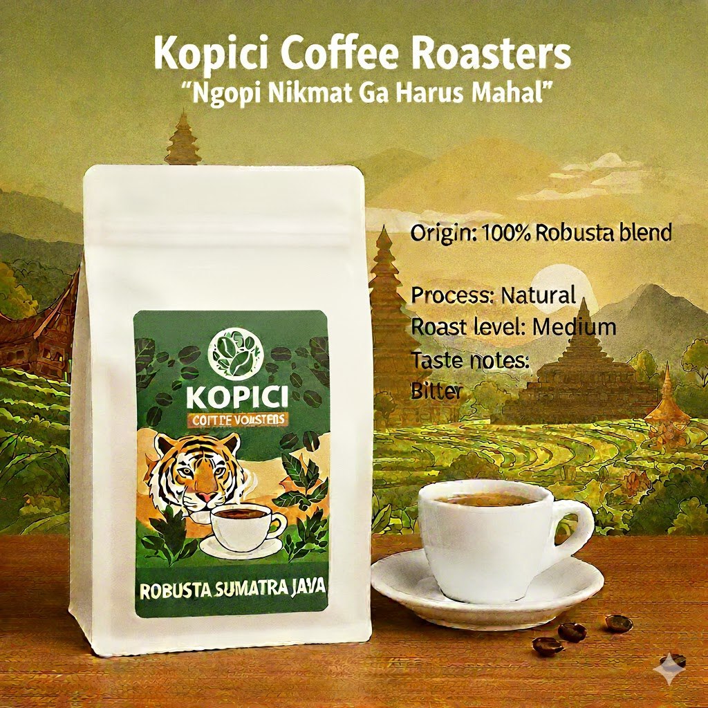 Jual KOPICI Kopi Robusta Sumatera Jawa. House Blend. Traditional Make ...