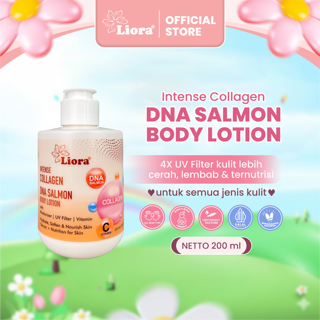 Jual LIORA Intense Collagen DNA Salmon Body Lotion 4x UV-Filter -200ML ...
