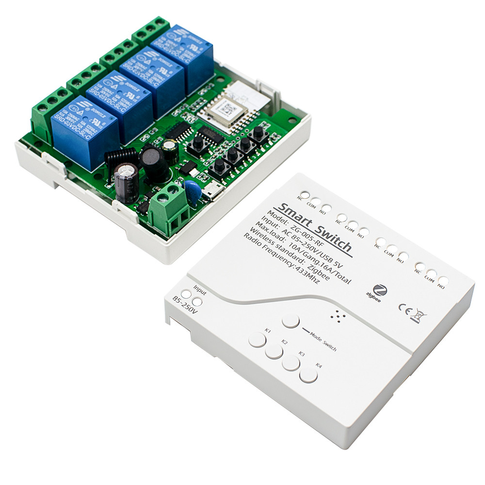 Jual Zigbee Smart Home Relay Module AC DC 7-32V AC 85-250V Relay Works ...