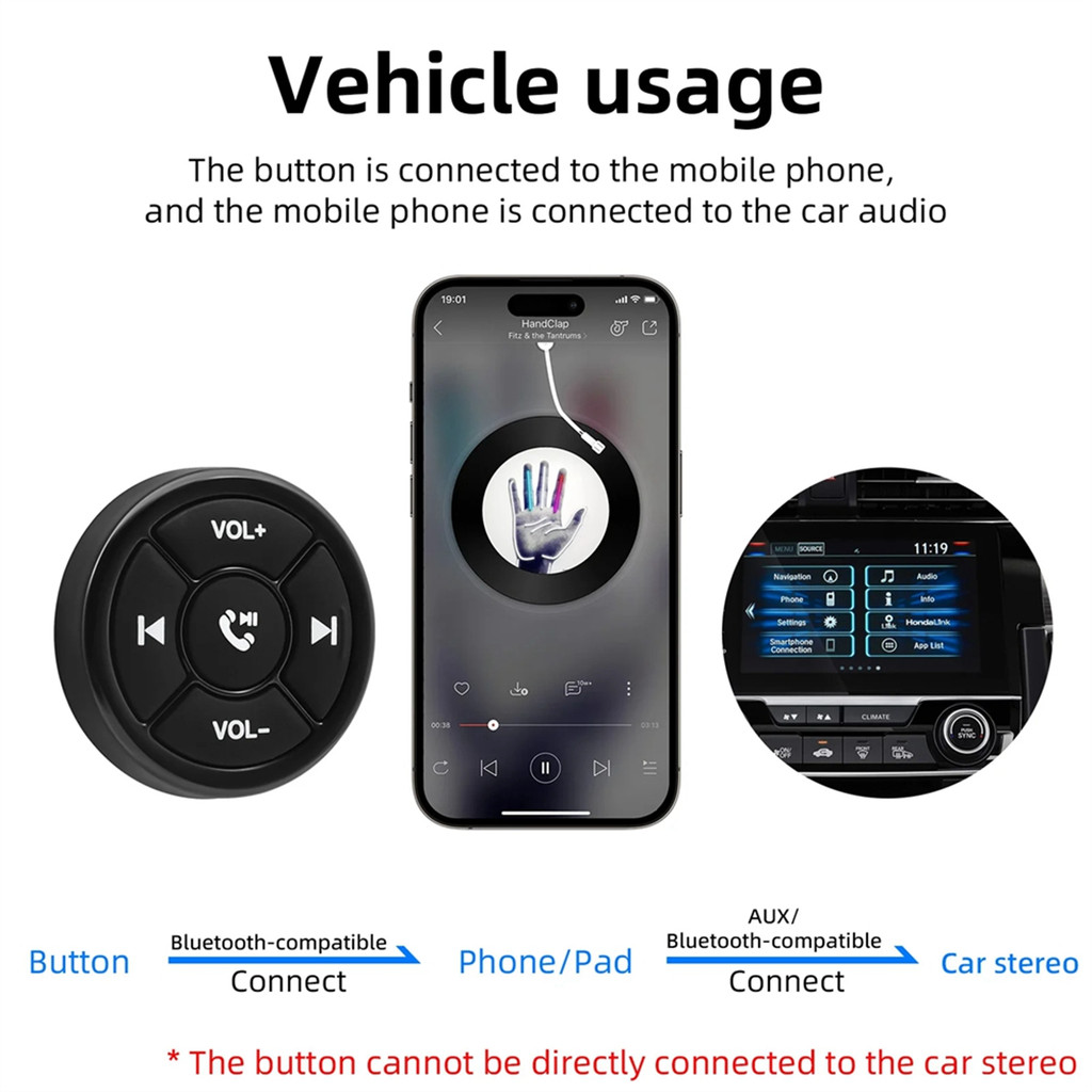 Jual A003 Wireless Bluetooths Remote Controller Car Motorcycle Bike Mea ...