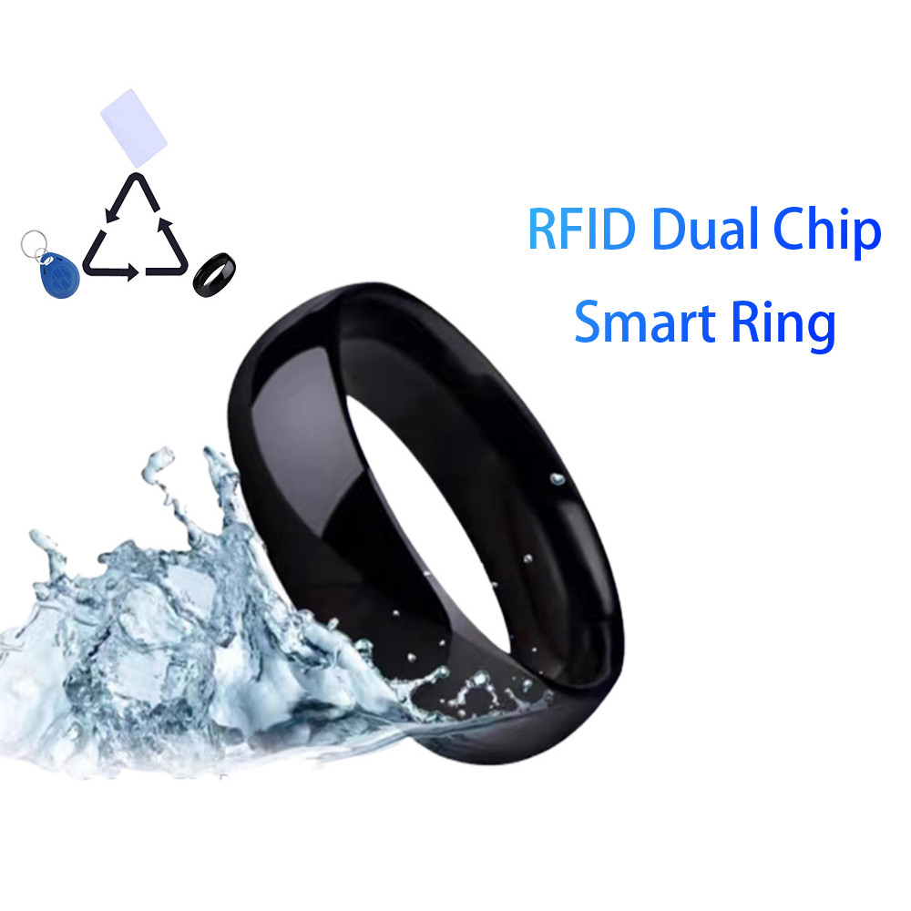 Jual Rfid Smart Chip Dual Frequency Nfc Ring Waterproof Antimagnetic ...