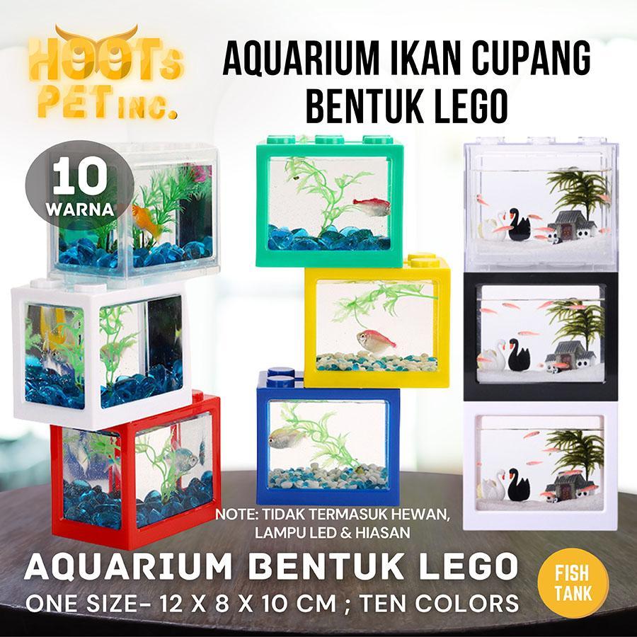 Jual Susun Mini Akrilik Lego Led Soliter Tank Aquarium Tempat Akuarium ...